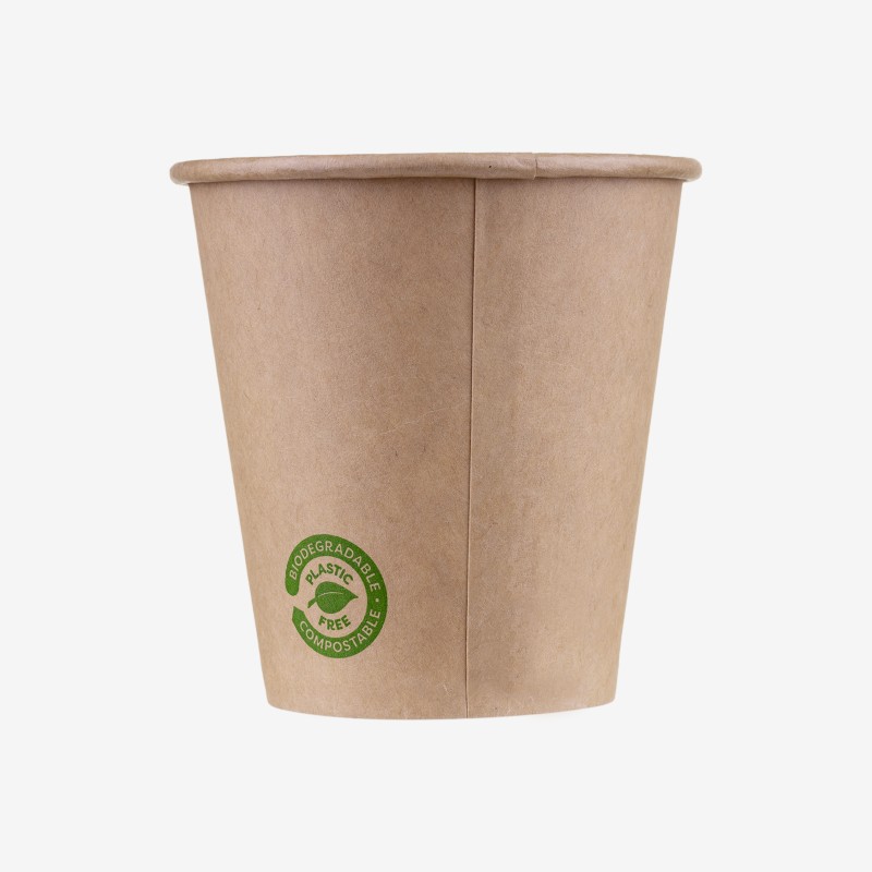Kraft zero plastic carton cups 180 ml 50 pcs