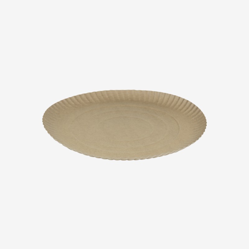 Farfurii carton rotunde kraft 26 cm 40 buc