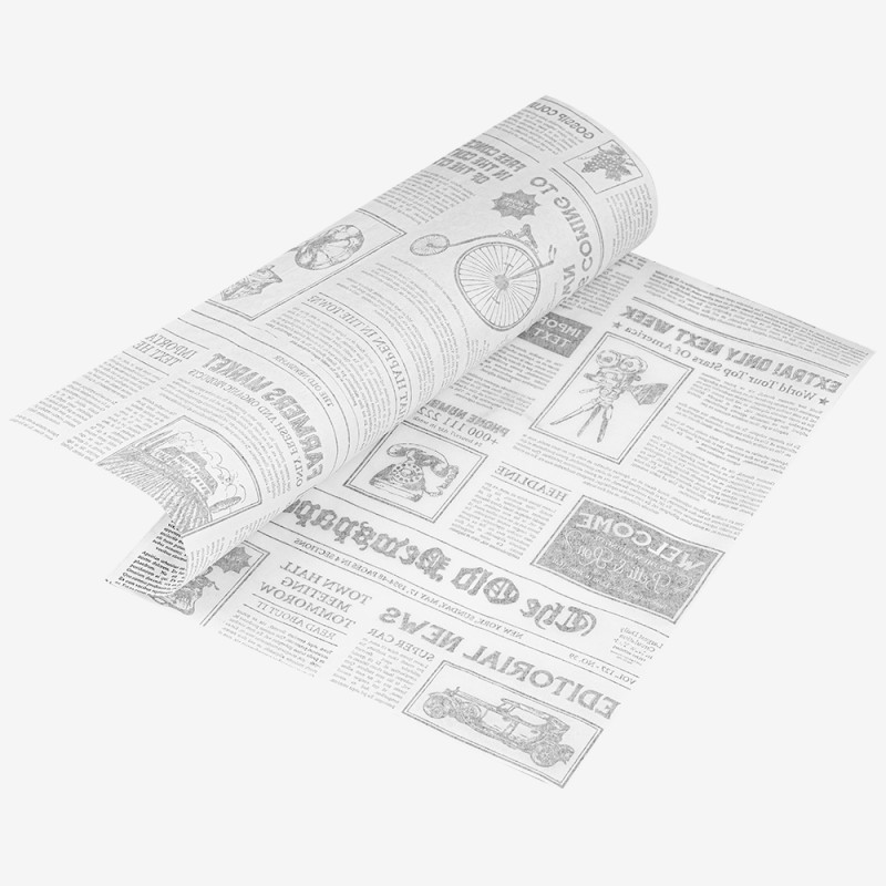 White greaseproof paper sheets