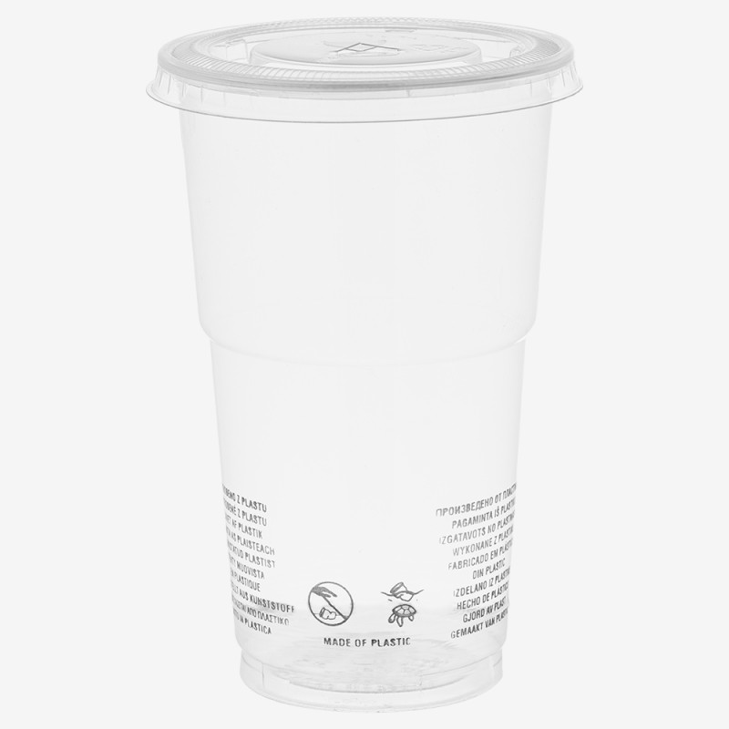 rPET flat lids with hole X 78 mm 50 pcs - Beer, juices, cocktails, ice ...