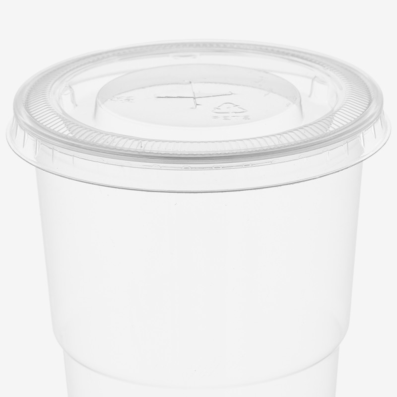 Transparent rPET cups top 95 mm 400 ml 50 pcs - Beer, juices, cocktails ...