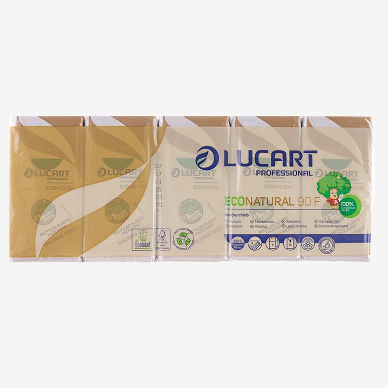 White paper napkins 4 ply Lucart 10 packs