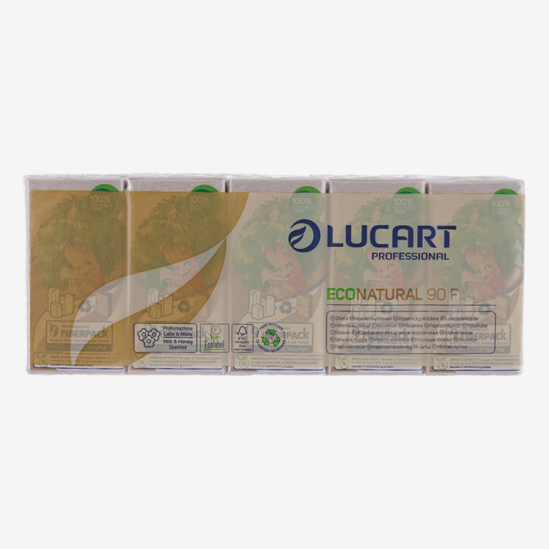 White paper napkins 4 ply Lucart 10 packs