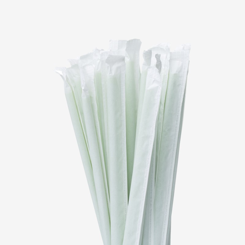 Pla green flexi straws
