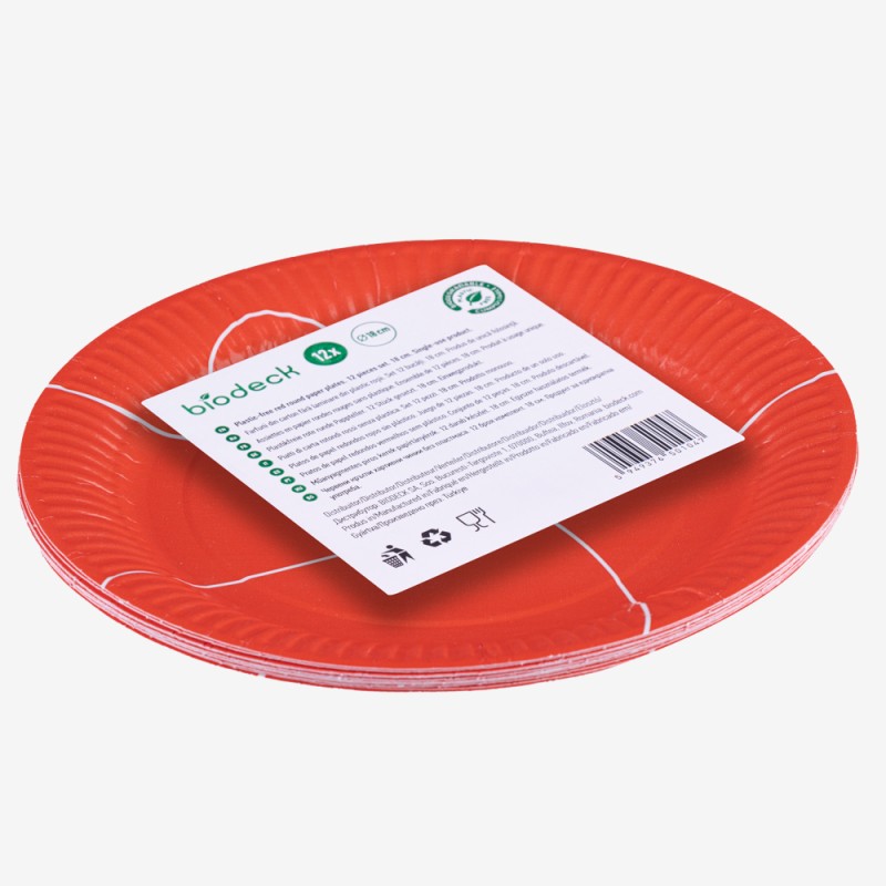 Mura round cardboard plates
