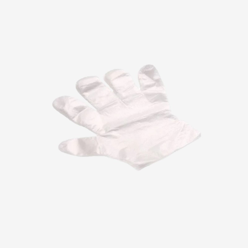 Transparent HDPE gloves 90 pcs