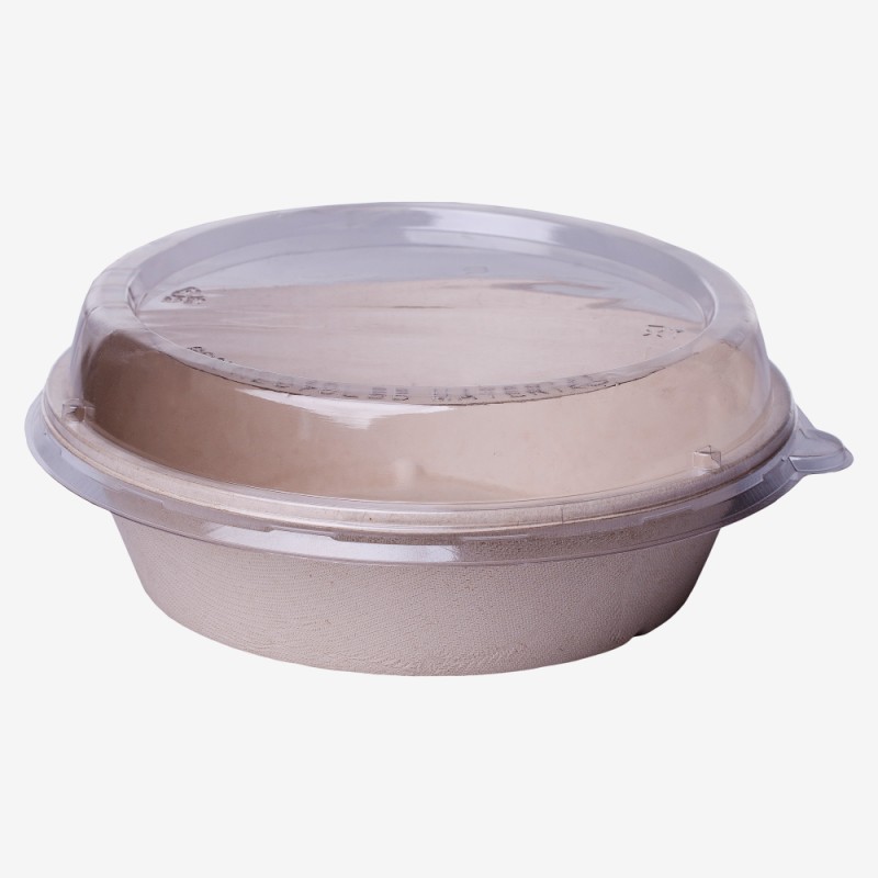 Transparent rPET bowl lids