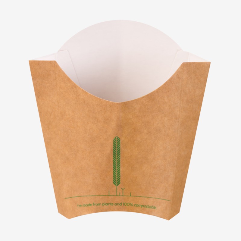 Kraft carton chips scoop