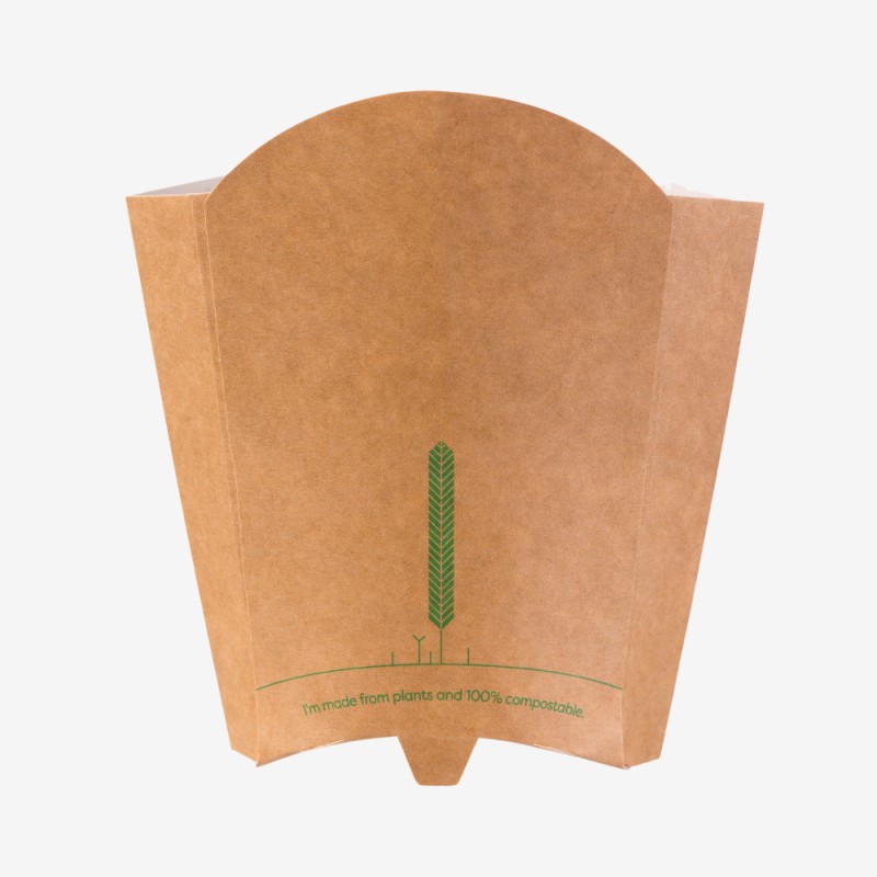 Kraft carton chips scoop