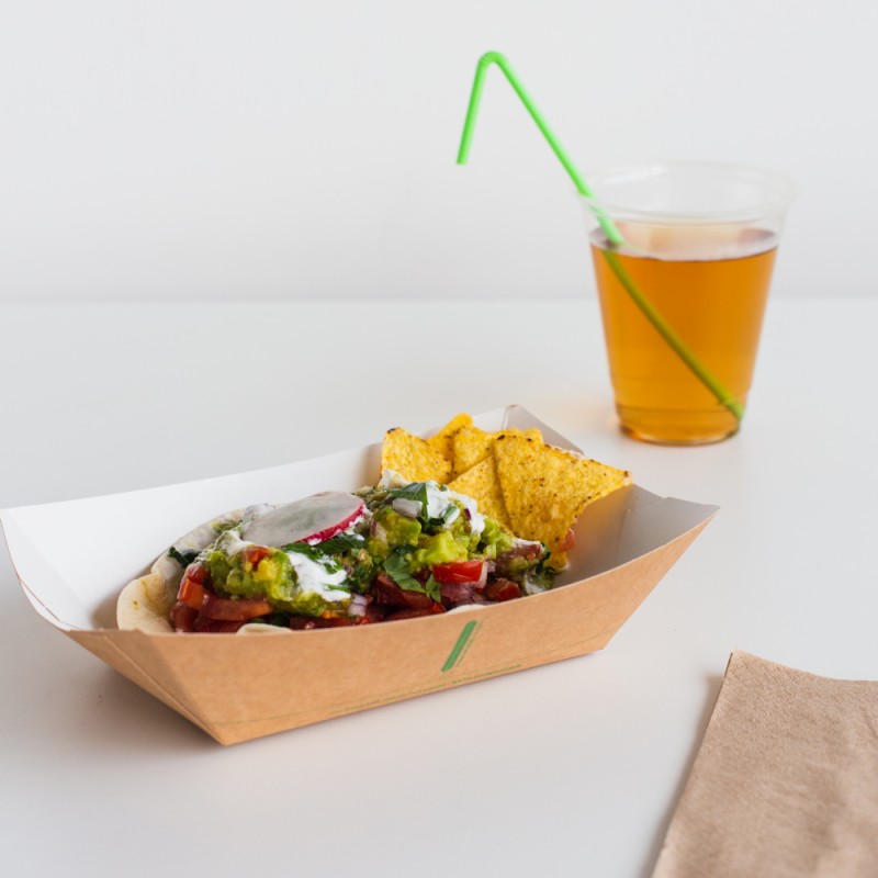 Pla green flexi straws