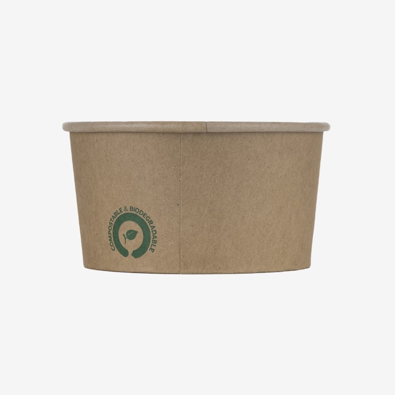 Kraft PLA carton bowls